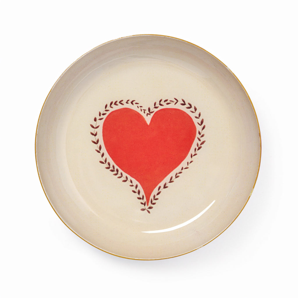 Heart Round Enamel Tray – Roomytown US
